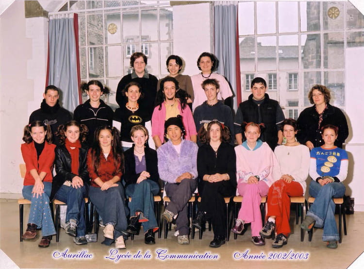 Photo de classe Bac pro 2 de 2003, Section D'enseignement Professionnel Du Lycée Saint-géraud ...