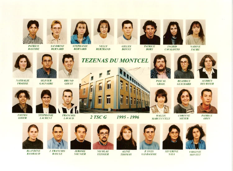 Photo de classe 2 TSC G de 1995, Tézenas Du Montcel Bts - Copains d'avant