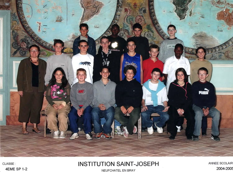 Photo de classe Classe 4EME SP 1-2 de 2004, Collège Institution Saint ...
