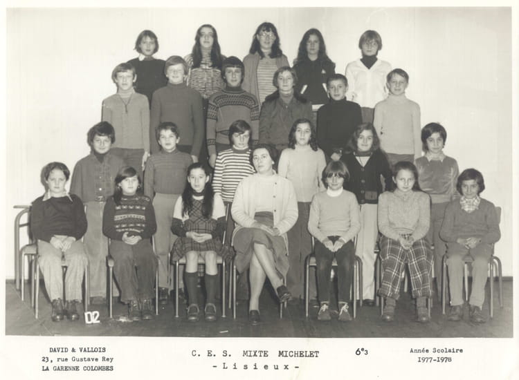 Photo de classe 6e3 de 1978, Collège Michelet - Copains d'avant