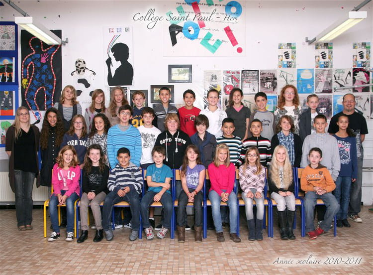 Photo de classe Collège Saint-Paul-Année 2010/2011-M. Durier-6eD de ...