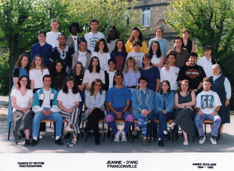 Photo de classe Bac pro 1 annee de 1994, Lycée Professionnel Jeanne D'arc - Copains d'avant