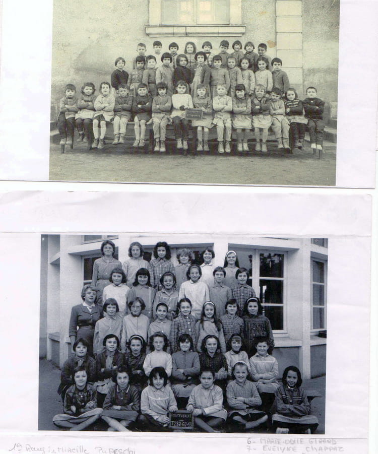 Photo de classe CLASSE MATERNELLE ET CLASSE DE MME CHANTRENNE de 1958 ...