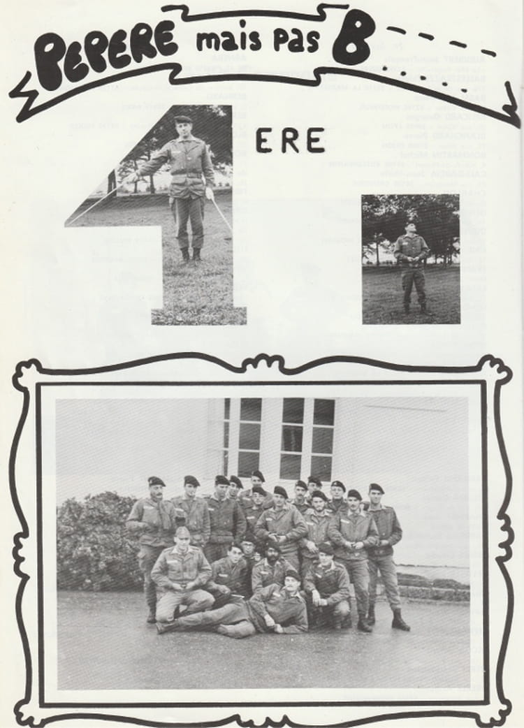 Photo de classe EOR 74/08 12 ème compagnie Section Lestrat de 1974, EOR ...
