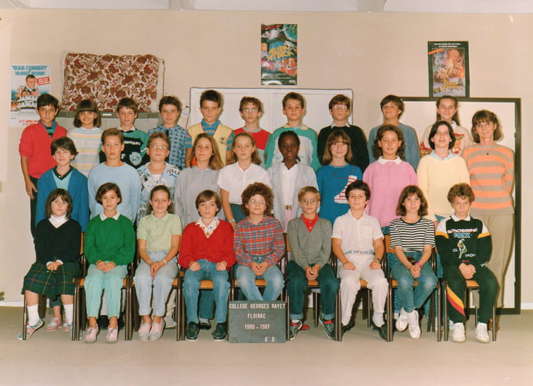 Photo de classe 6E D de 1987, Collège Georges Rayet - Copains d'avant