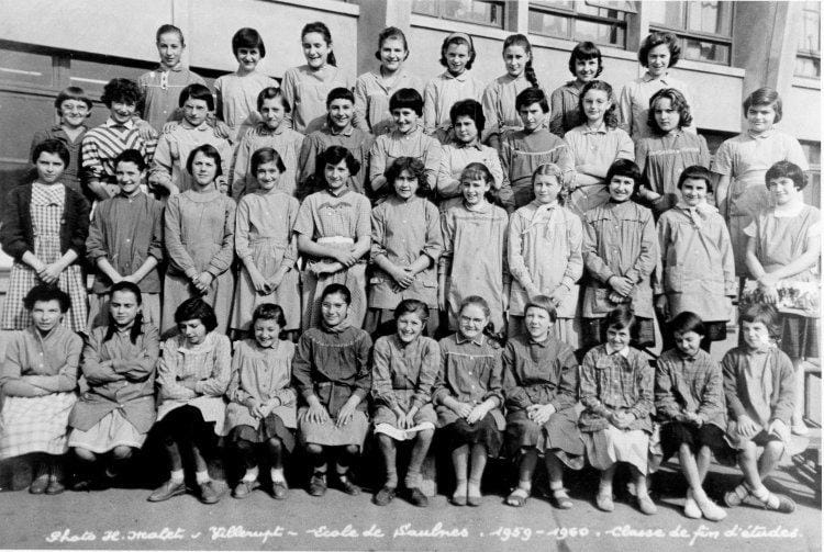 Photo de classe Classe fin d'etudes de 1960, Ancienne Ecole Primaire ...