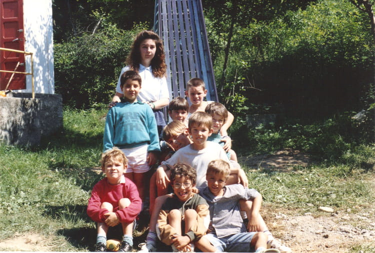 Photo de classe Mon deuxième groupe comme animatrice de 1991, Colonie ...
