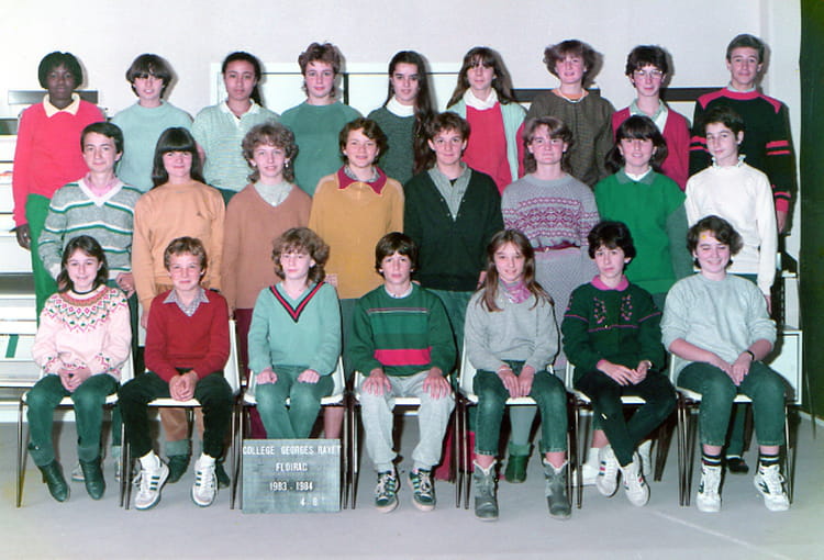 Photo de classe 4° B de 1983, Collège Georges Rayet - Copains d'avant