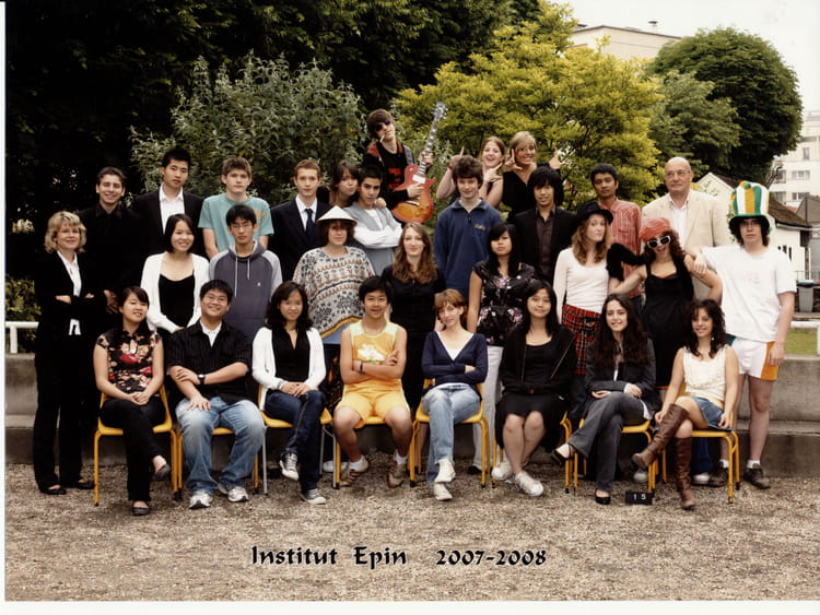 Photo de classe Classe de 1ère S 2007-2008 de 2008, Lycée Epin ...