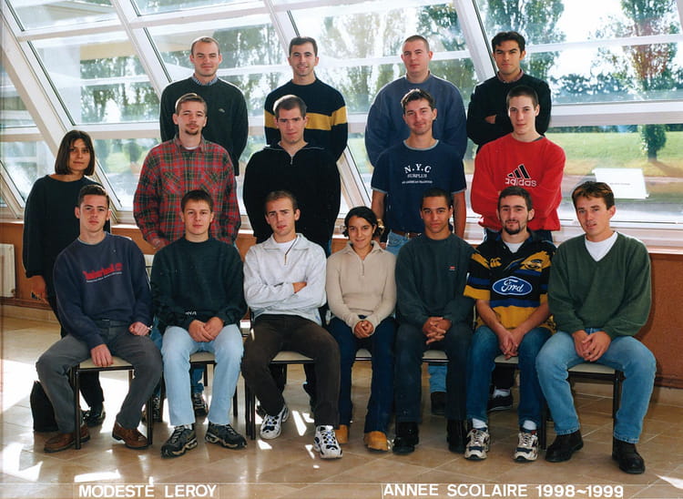 Photo de classe BTS 1 productique de 1998, Lycées Technique Modeste ...