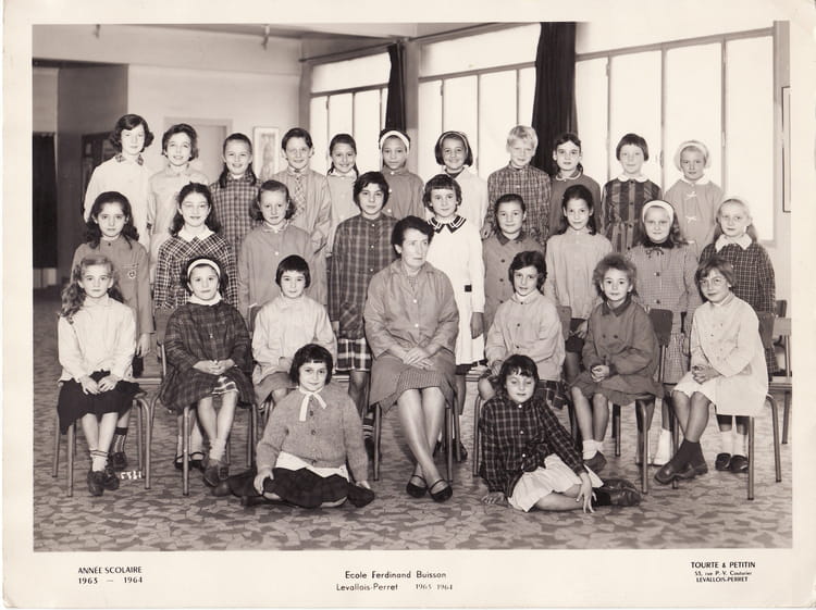 Photo de classe Ferdinand Buisson 1963-1964 de 1963, ECOLE FERDINAND ...