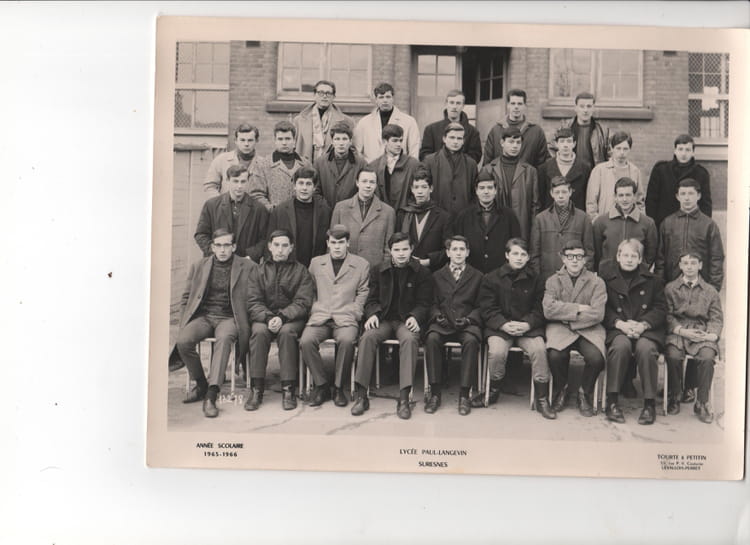 Photo de classe LYCEE PAUL LANGEVIN SURESNES 2eme TIN--1965/1966 de ...