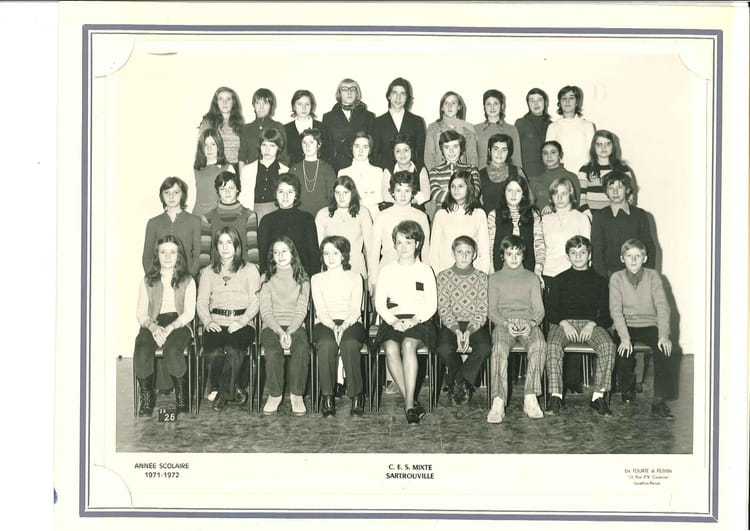 Photo de classe 3ème de 1971, Collège Marcel Roby - Copains d'avant