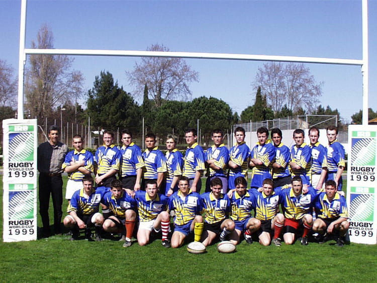 Photo de classe 1/4 de finale championnat de France de 2002, Inpg Rugby ...