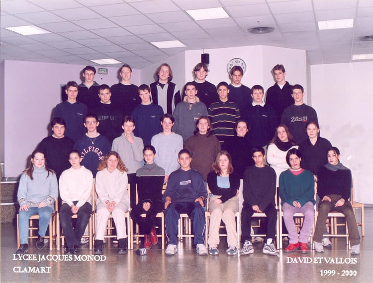 Photo de classe 2nd générale de 1999, Lycée Jacques Monod - Copains d'avant
