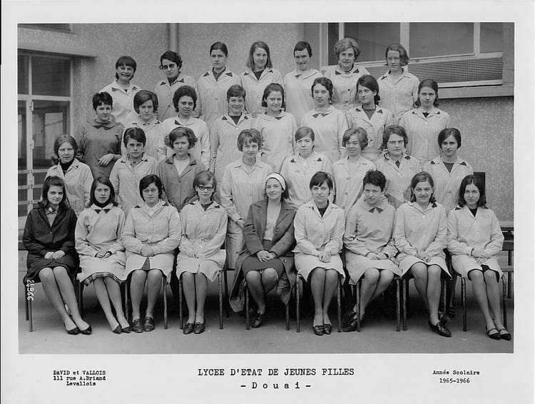 Photo de classe Math élém de 1965, Lycée De Jeunes Filles - Copains d'avant
