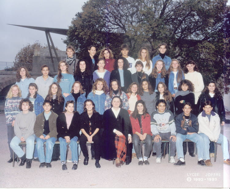 Photo de classe Seconde 10 de 1993, Lycée Joffre - Copains d'avant