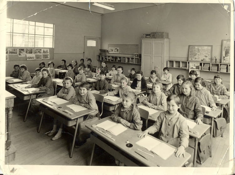 Photo de classe école primaire du Maroc de 1964, ECOLE ALICE SOLVAY ...