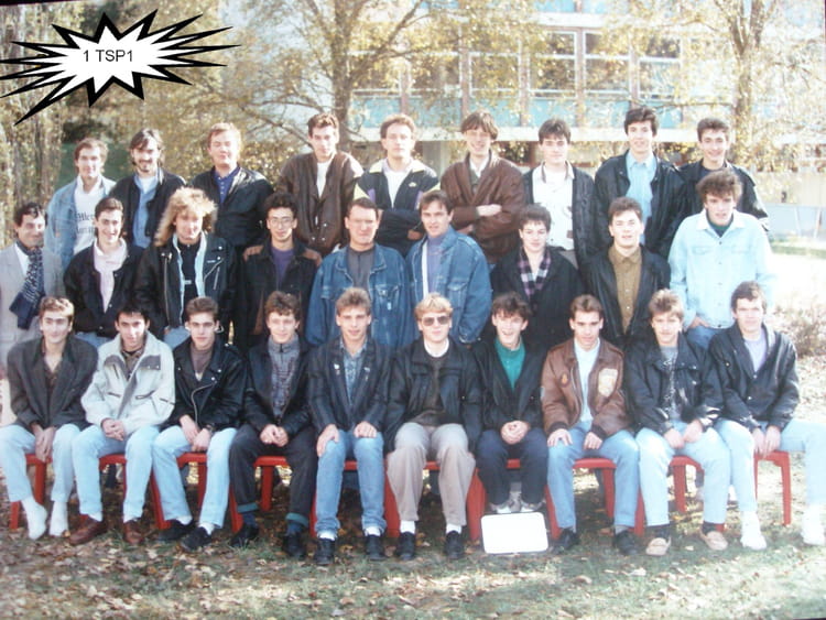 Photo de classe 1ere année BTS Productique de 1990, Lycée Oehmichen ...