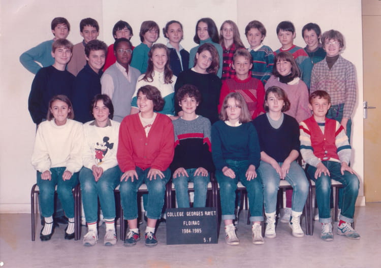 Photo de classe 5ème F collège Georges RAYET de 1984, Collège Georges ...
