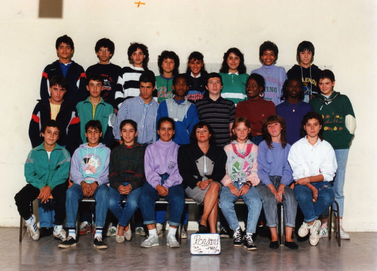 Photo de classe 3e G- collège RONSARD de 1988, Collège Ronsard ...