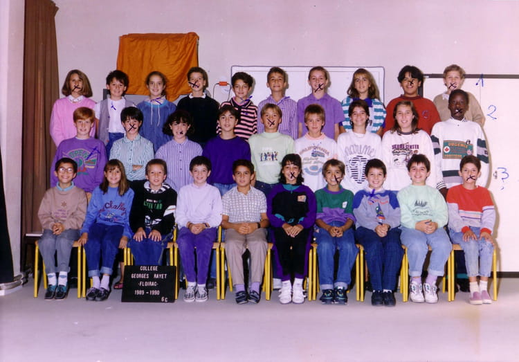 Photo de classe 6 eme de 1990, Collège Georges Rayet - Copains d'avant