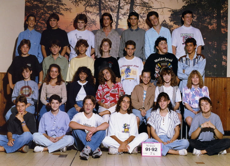 Photo de classe 3eme1 91-92 de 1991, Collège Antoine Risso - Copains d ...