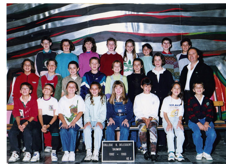 Photo de classe 6eme f de 1992, Collège Benjamin Delessert - Copains d ...