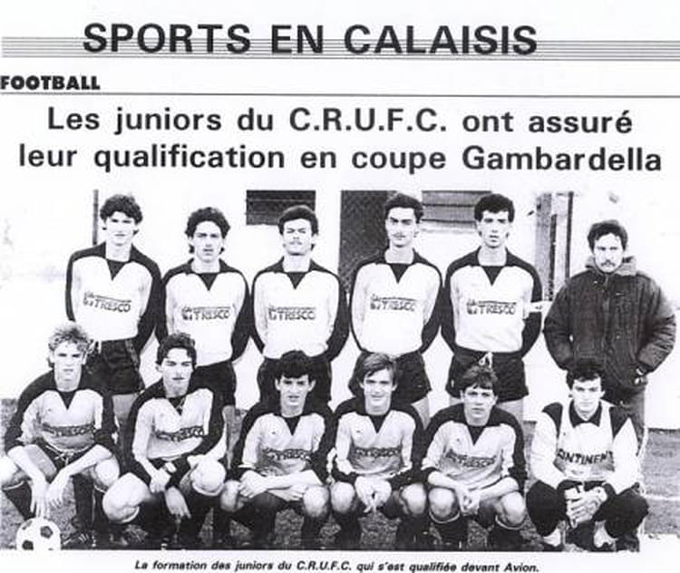 Photo de classe Junior du crufc de 1987, C.r.u.f.c. - Copains d'avant