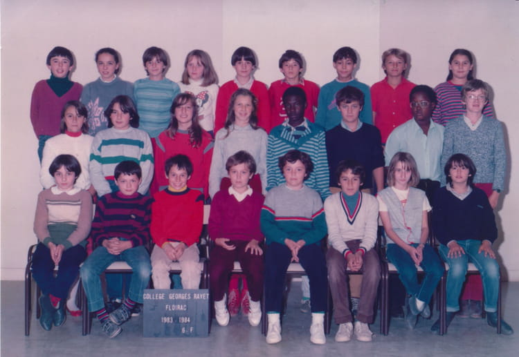 Photo de classe 6ème F college Georges Rayet de 1983, Collège Georges ...