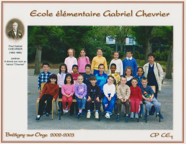 Photo de classe CP-CE1 de 2002, ECOLE GABRIEL CHEVRIER - Copains d'avant