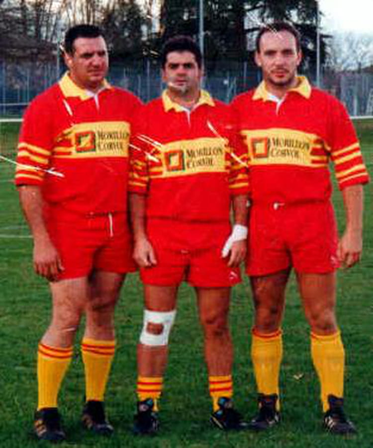 Photo de classe Titou,michel et moi de 1995, US IZON RUGBY - Copains d ...