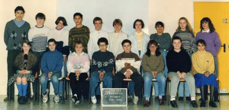 Photo de classe 4² 1991-1992 de 1991, Collège Jean-jacques Rousseau ...