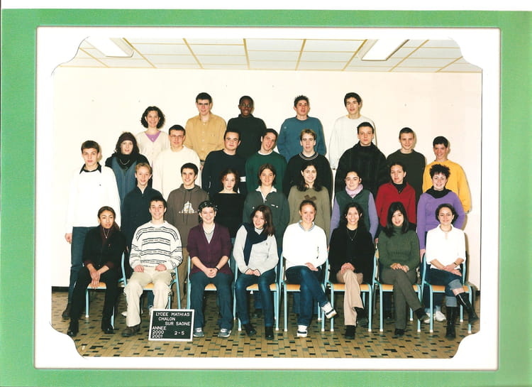 Photo de classe 2nd5 de 2001, LYCEE MATHIAS - Copains d'avant