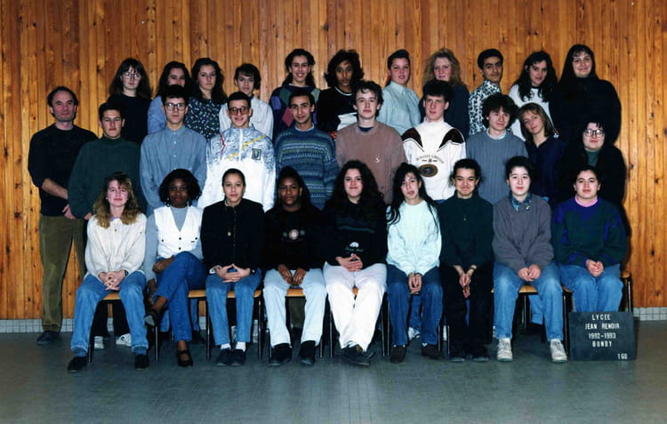 Photo de classe 1èe G (1992-1993) de 1992, Lycée Jean Renoir - Copains ...