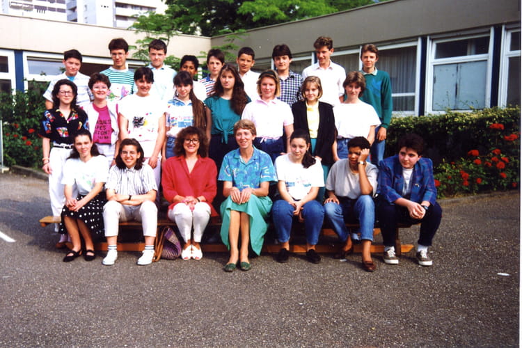 Photo de classe 4ème B - Collège de l'Esplanade de 1989, Collège ...