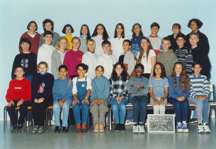 Photo de classe 4ème 2 (1997-1998) de 1997, Collège Georges Rayet ...