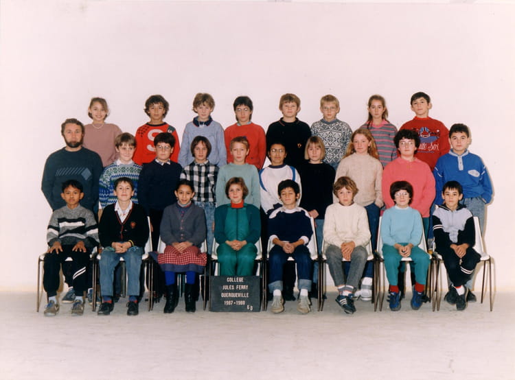 Photo de classe 6d de 1988, Collège Jules Ferry - Copains d'avant