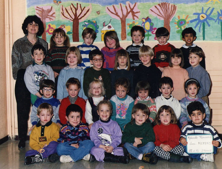 Photo de classe Maternelle moyen de 1993, ECOLE RONSARD - Copains d'avant