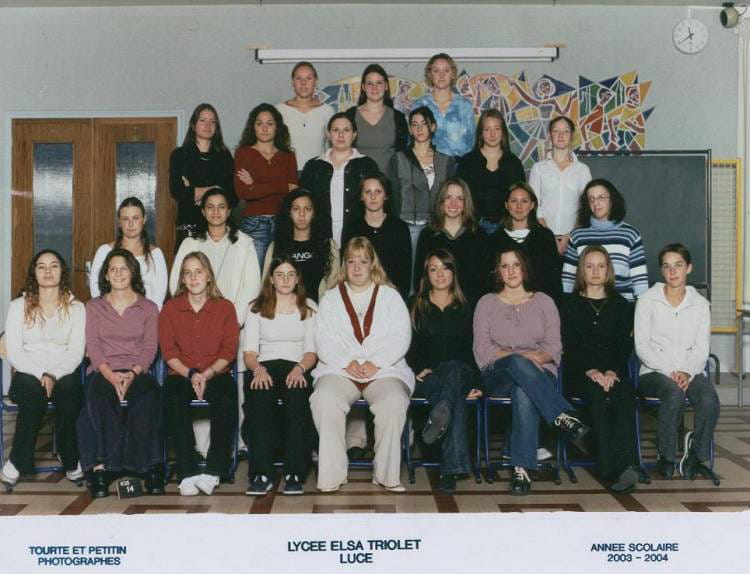 Photo de classe Bac pro de 2003, Lycée Elsa Triolet - Copains d'avant