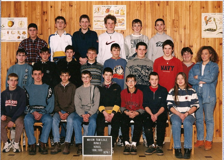 Photo de classe Bepa1 de 1998, MAISON FAMILIALE RURALE VERCEL - Copains ...
