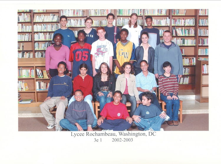 Photo de classe 3eme1 de 2002, Lycée Rochambeau - Copains d'avant