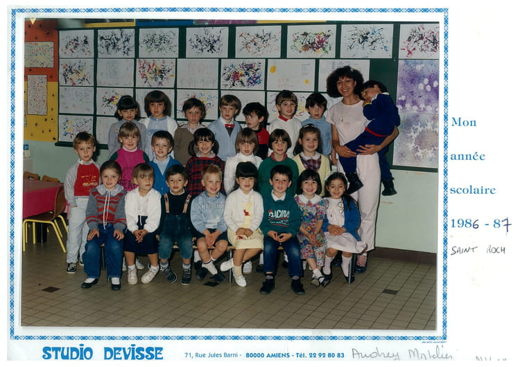 Photo de classe 3eme année de maternelle 86-87 de 1987, ECOLE SAINT ...