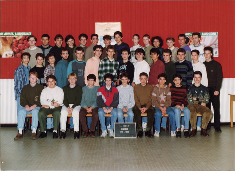 Photo de classe TE de 1991, Lycée Raoul Dautry - Copains d'avant