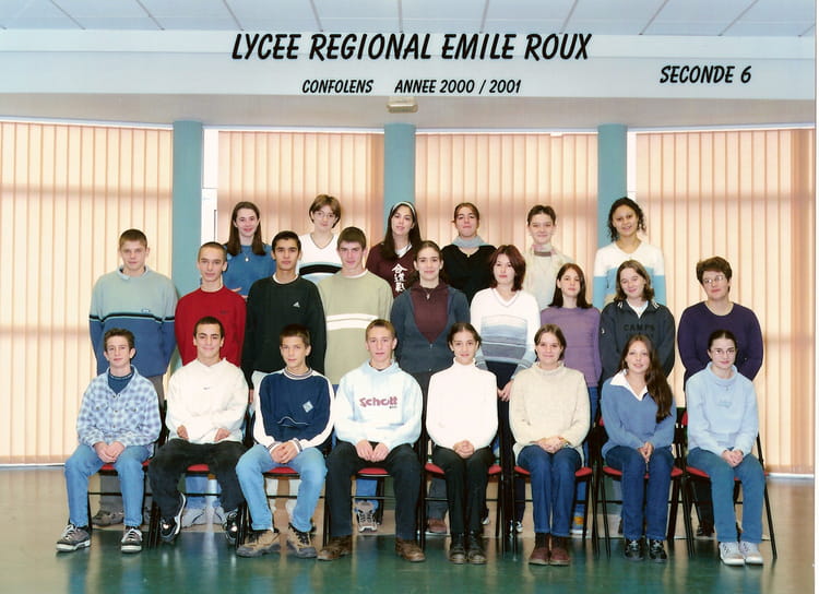 Photo de classe 2nd 6 de 2001, Lycée Emile Roux - Copains d'avant