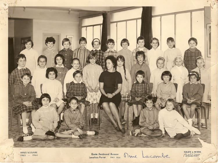 Photo de classe 1963-1964 de 1963, ECOLE FERDINAND BUISSON - Copains d ...